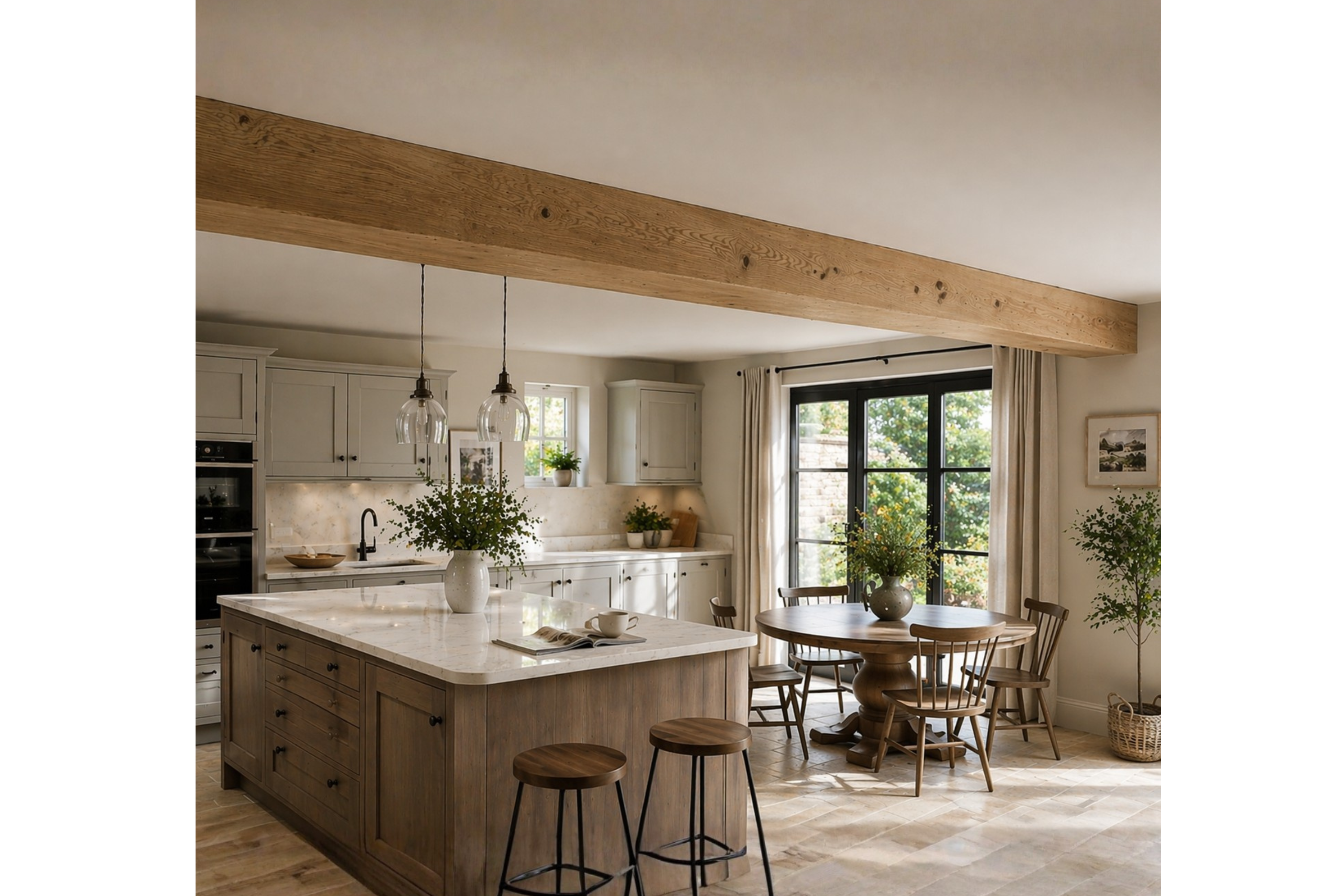 Oak Box Beams & RSJ Covers | Made to Measure Hollow Oak Beam Cladding ...