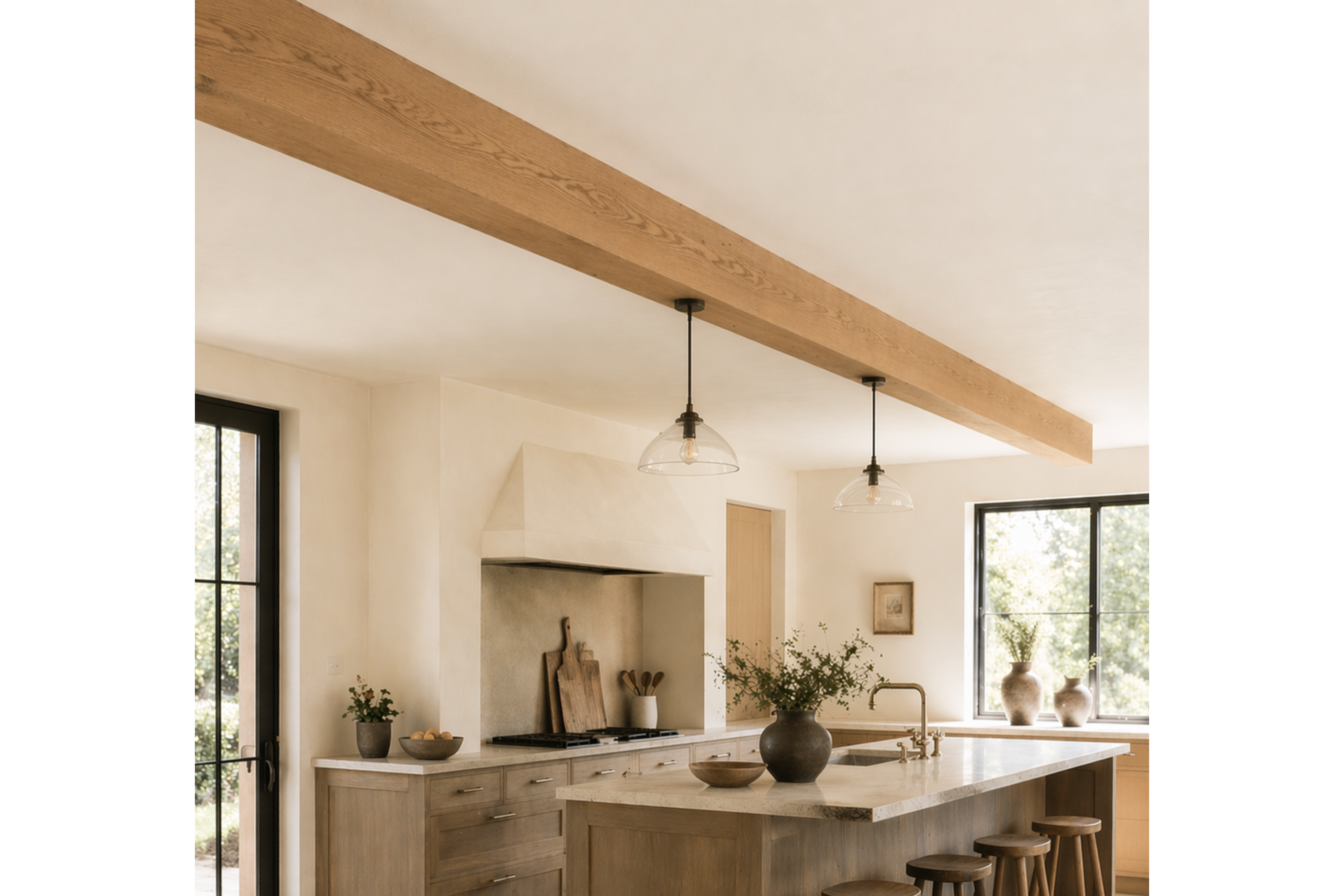 Oak Box Beams & RSJ Covers | Made to Measure Hollow Oak Beam Cladding ...