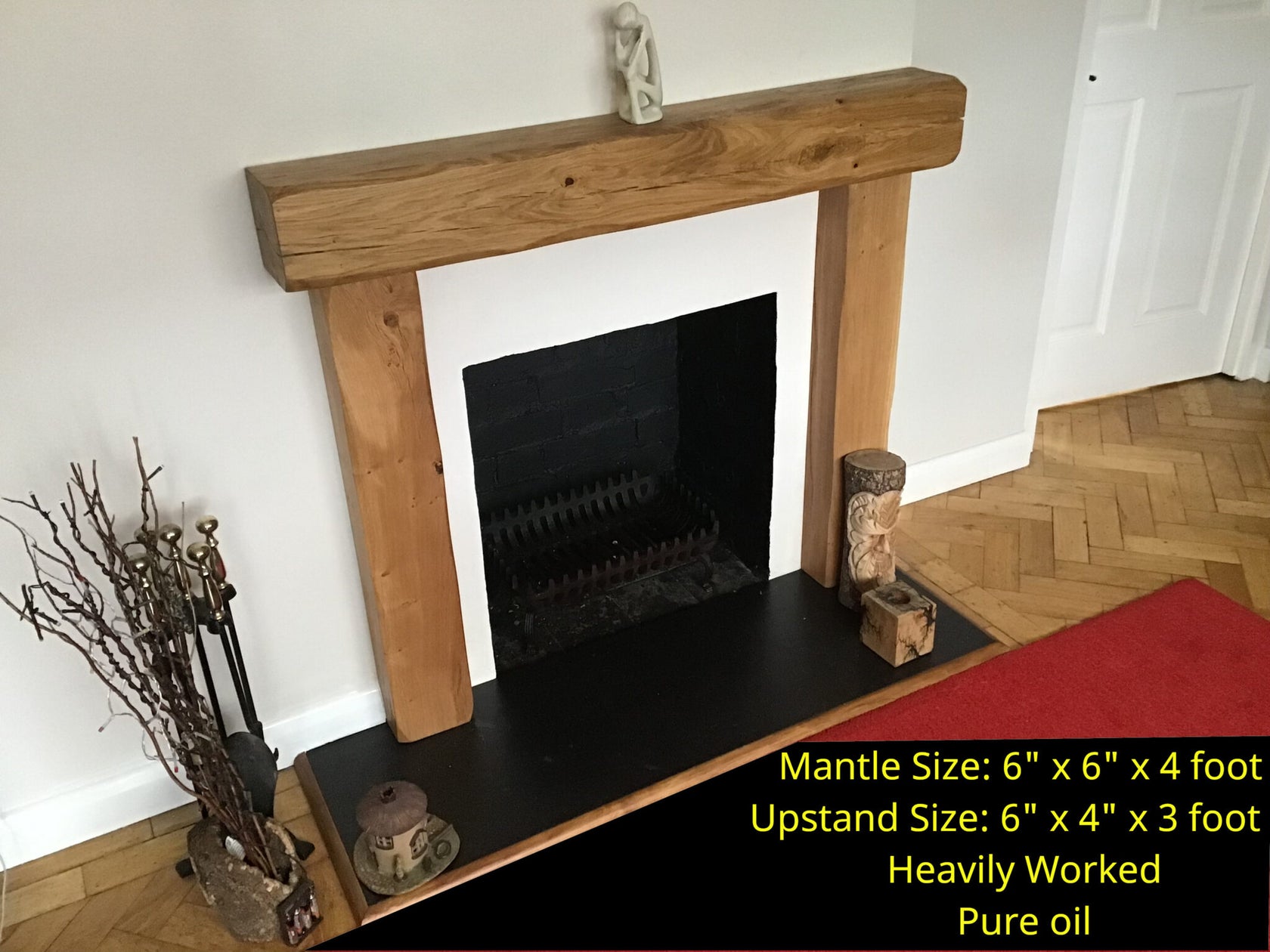 Oak Beam Fireplace Surround - 1500mm Wide – Celtic Timber